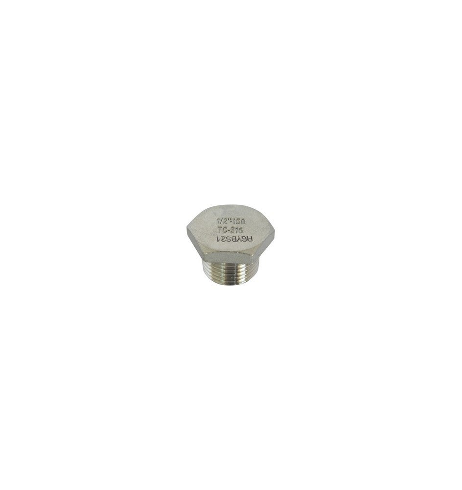Tapa macho de acero inoxidable de 3/4". | Leroy Merlin