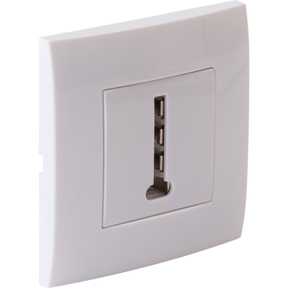 Prise RJ45 encastrée + plaque de finition Kalya - Blanc - Zenitech ...