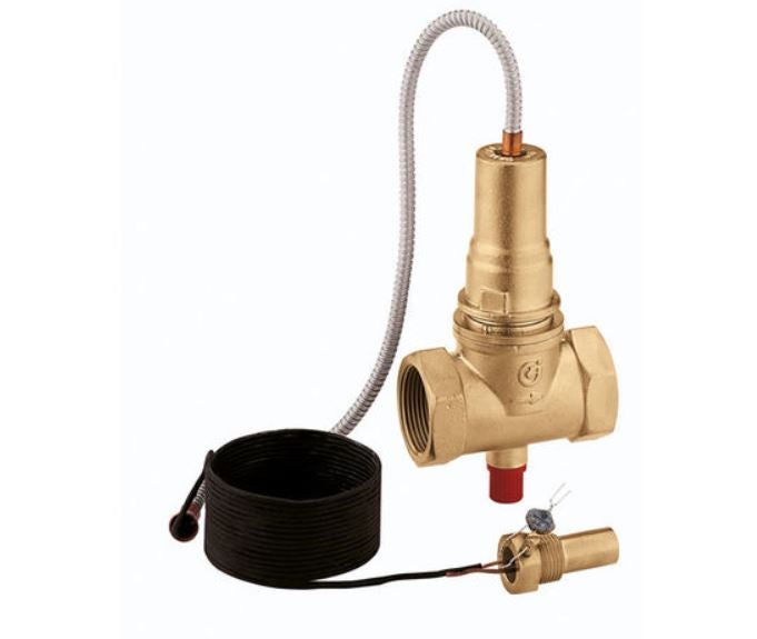 Válvula de cierre de combustible. 1 1/2", ajuste 98°. Tubo capilar 5 m ...