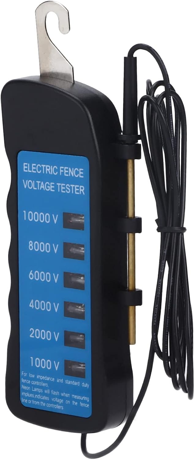 Testeur de Clôture Électrique, 1000 À 10000V Étanche Portable Clôture ...