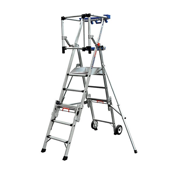 Pirl télescopique de 6 à 9 marches - Hauteur max de travail 4,30m ...