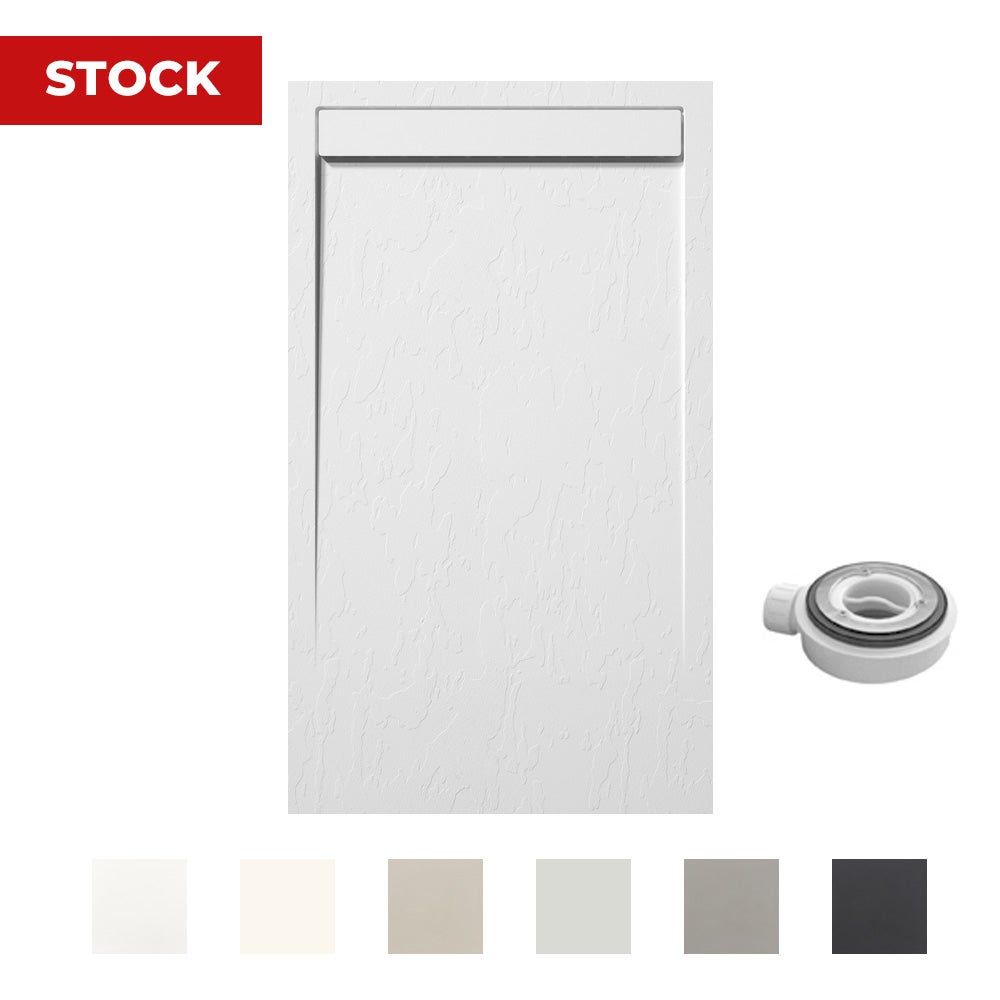 Plato de Ducha de Resina Antideslizante | Válvula Oculta + Rejilla de ...