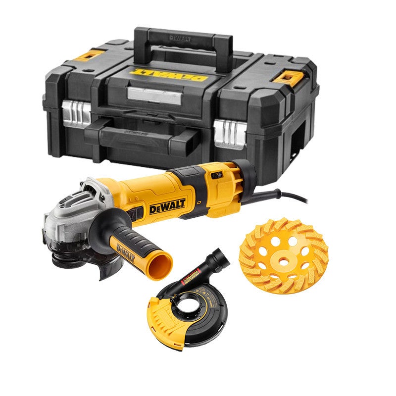 DeWalt DWE 4257 KT Meuleuse 1500 Watt avec boîtier TStak + Plateau de ...