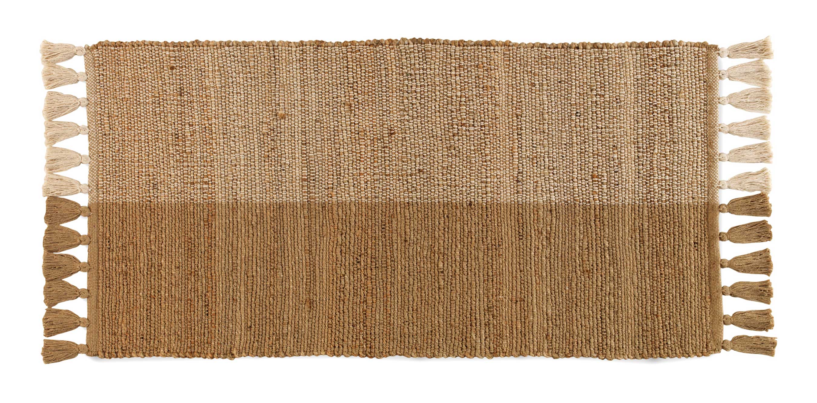 Tapis en jute et coton 60x120 cm | Leroy Merlin
