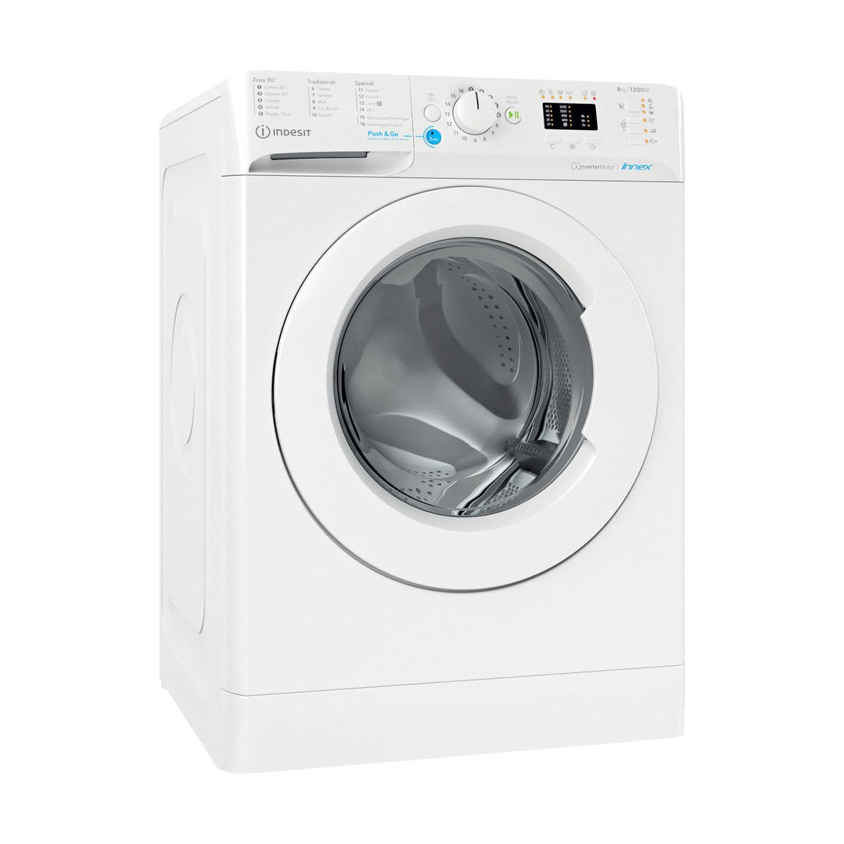 Indesit BWA 81284X W IT N machine à laver Autonome Charge avant 8 kg ...