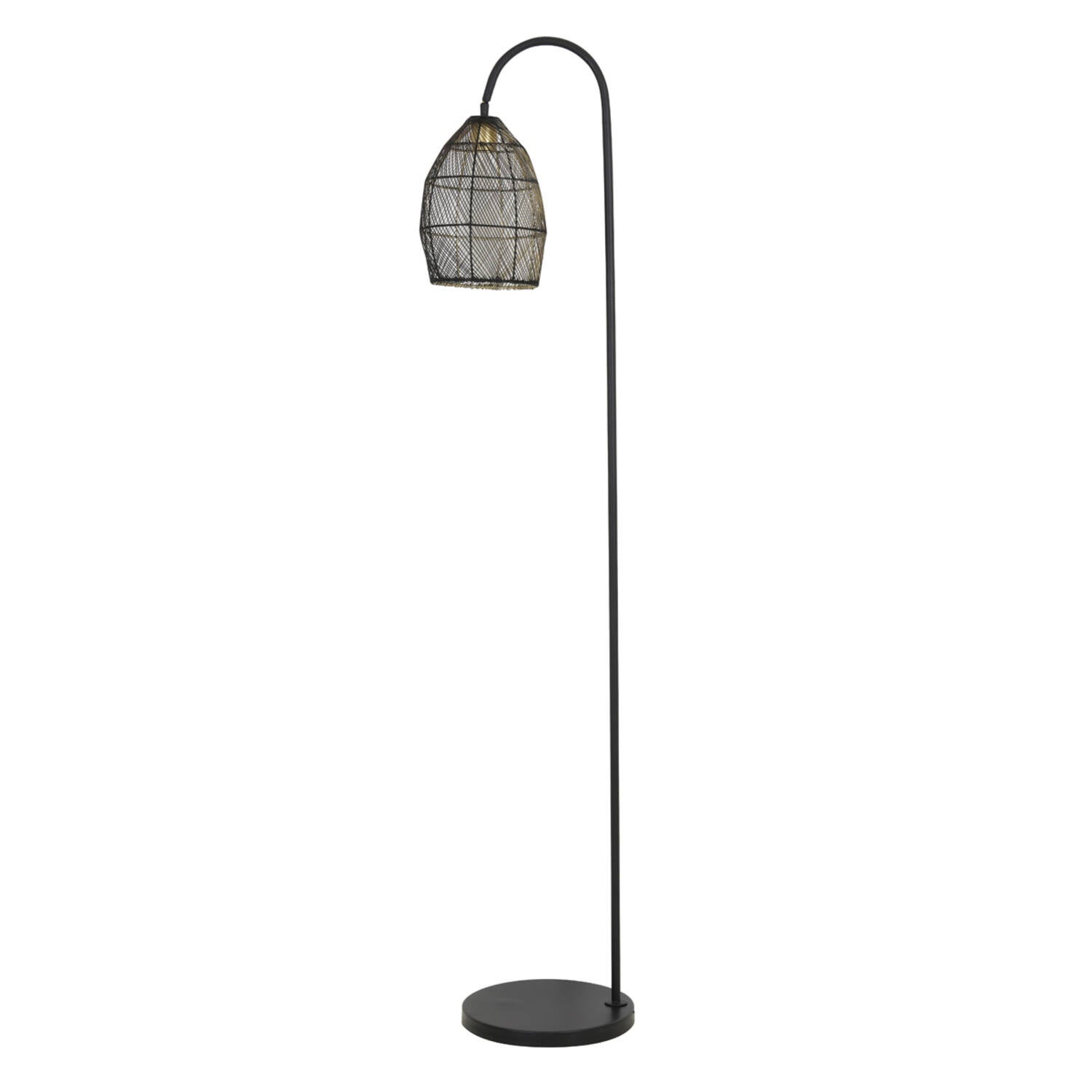 Light & Living - lampadaire - Meya - noir - métal - lampe d'ambiance ...