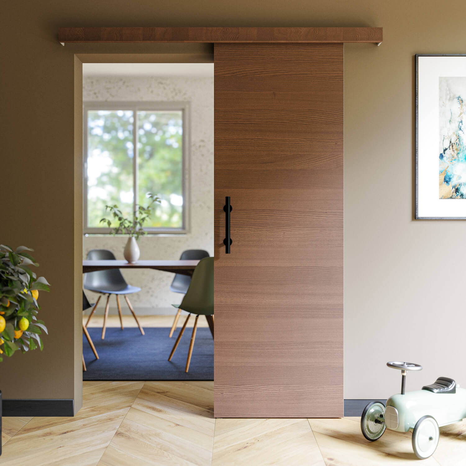 Porte Coulissante 73 Cm Avec Rail