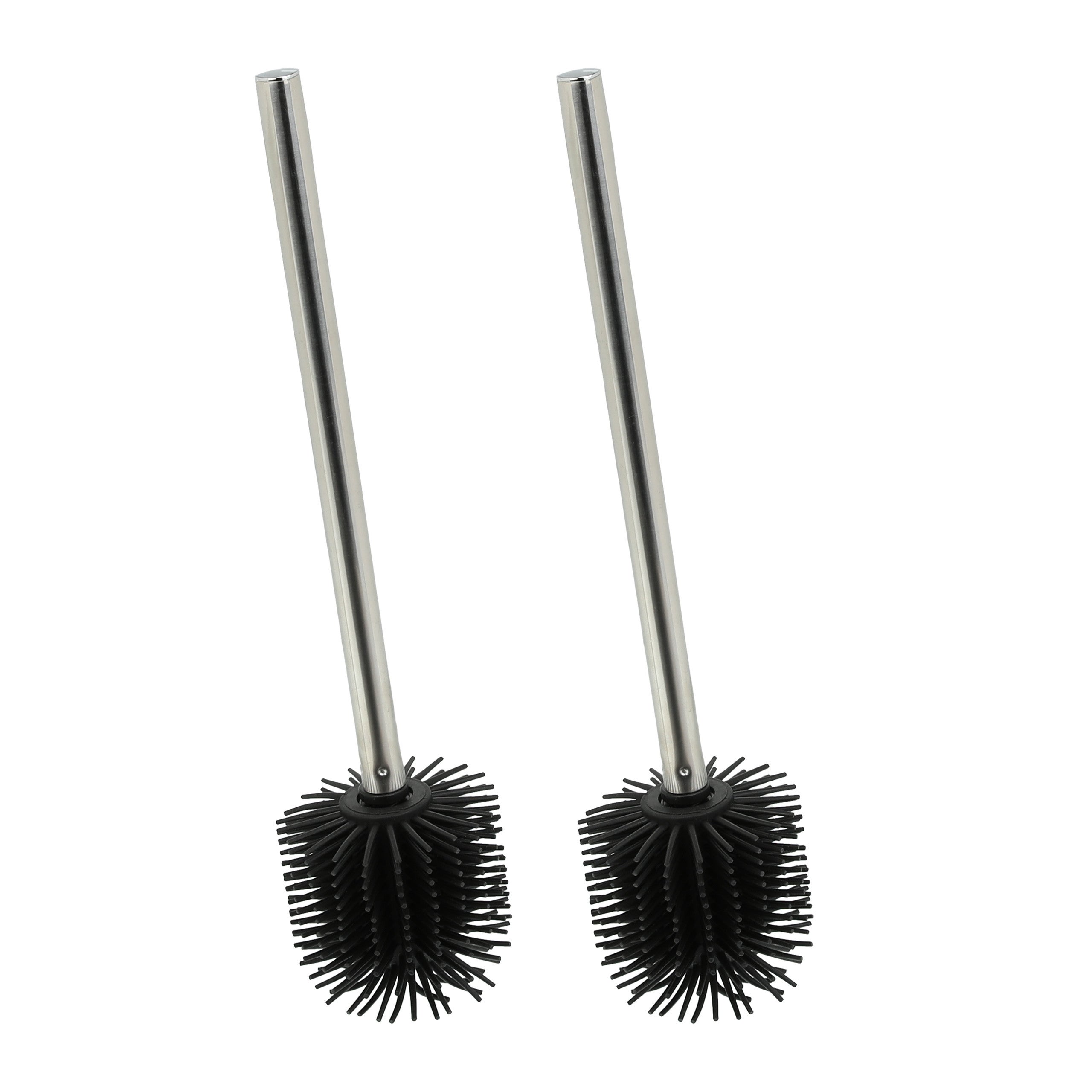 Brosse WC silicone en lot de 2, antibactérien, effet lotus, avec tête ...