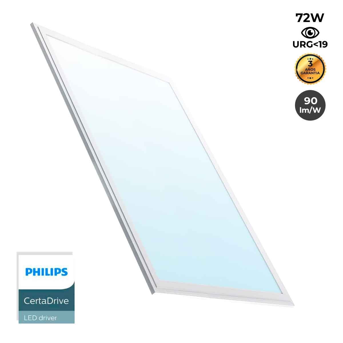 Panneau LED 120x60 extra-plat - Driver PHILIPS - 72W - UGR19 - Blanc ...