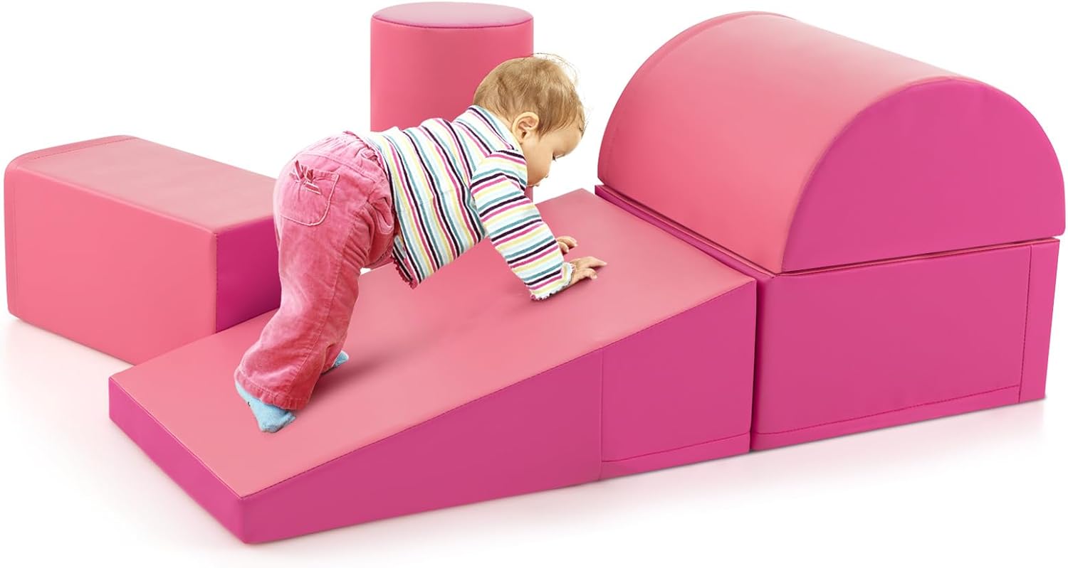 5PCS Parcours Motricité Bébé en Mousse de EPE, Module Motricité Bébé ...