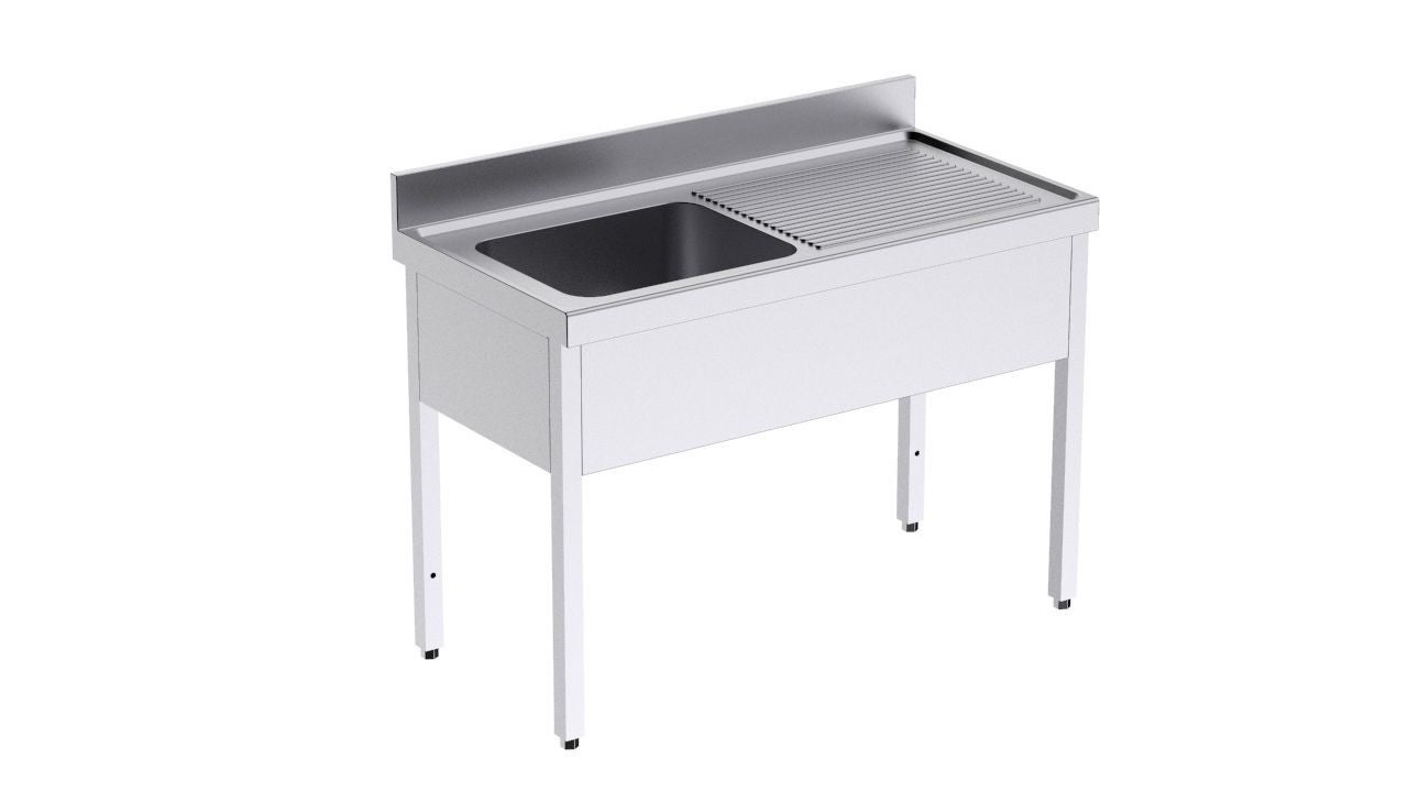 Plonge Inox Professionnelle avec Egouttoir Gamme 700 - Distform - l140 ...