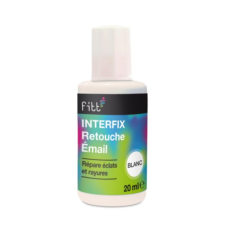 Retouche émail Interfix 20ml - Fitt - Blanc | Leroy Merlin