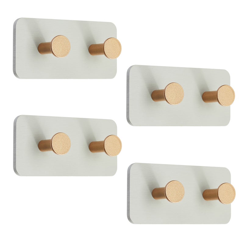 Juego de 4 ganchos de pared prácticos, ganchos para ropa autoadhesivos ...
