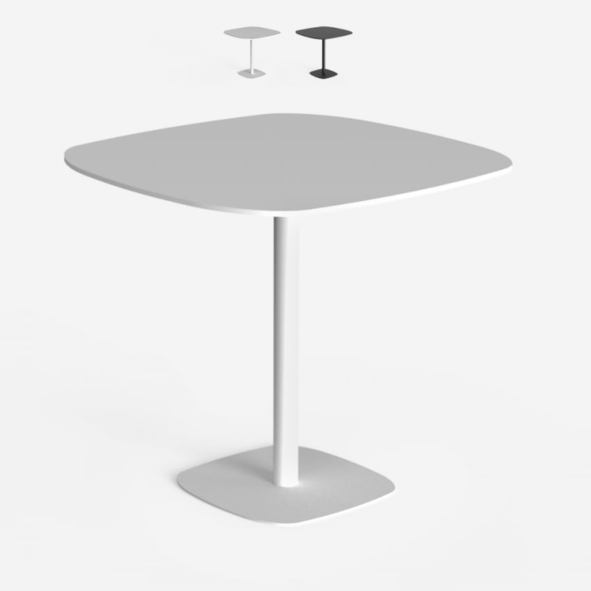 Table de cuisine bar salle à manger design moderne 80x80 Circumdo ...