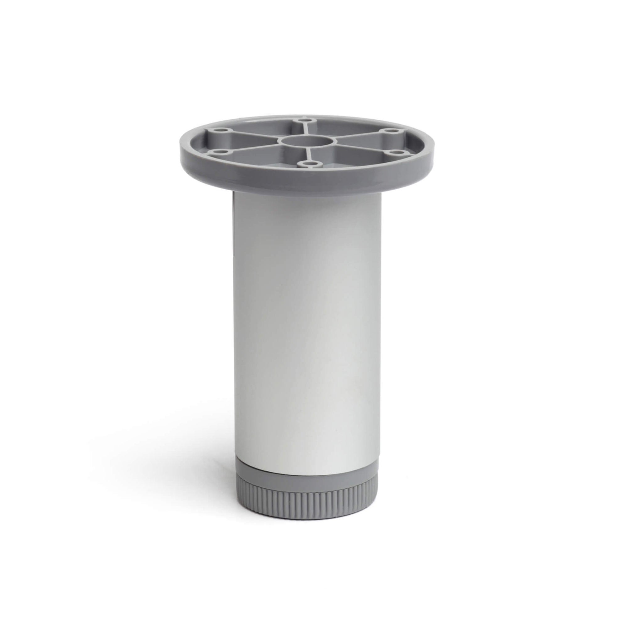 Pata redonda para muebles | Estilo funcional | Fabricado en aluminio | Acabado anodizado mate ...