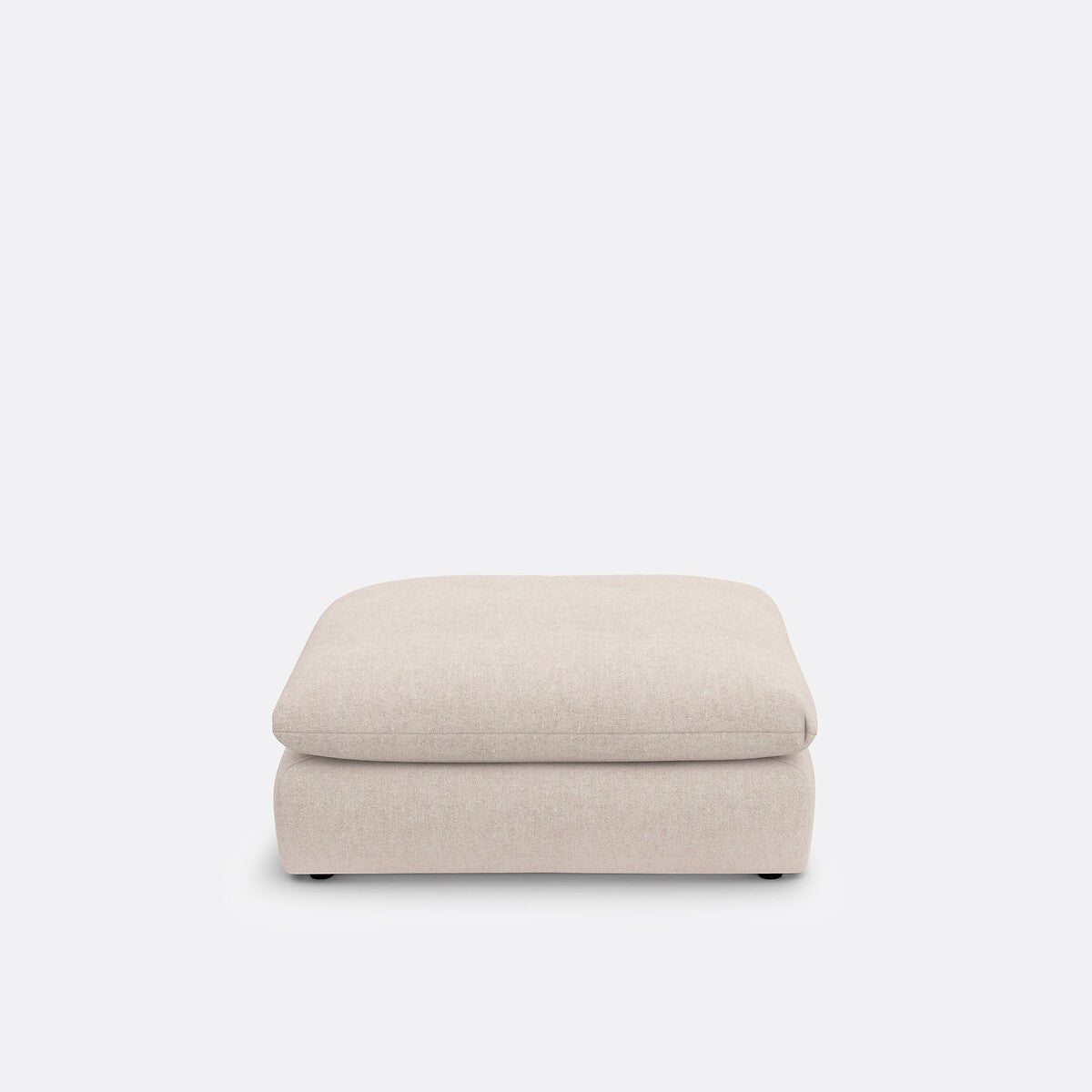 Pouf modulable, tissu texturé, Malo - Ecru - 1 place | Leroy Merlin