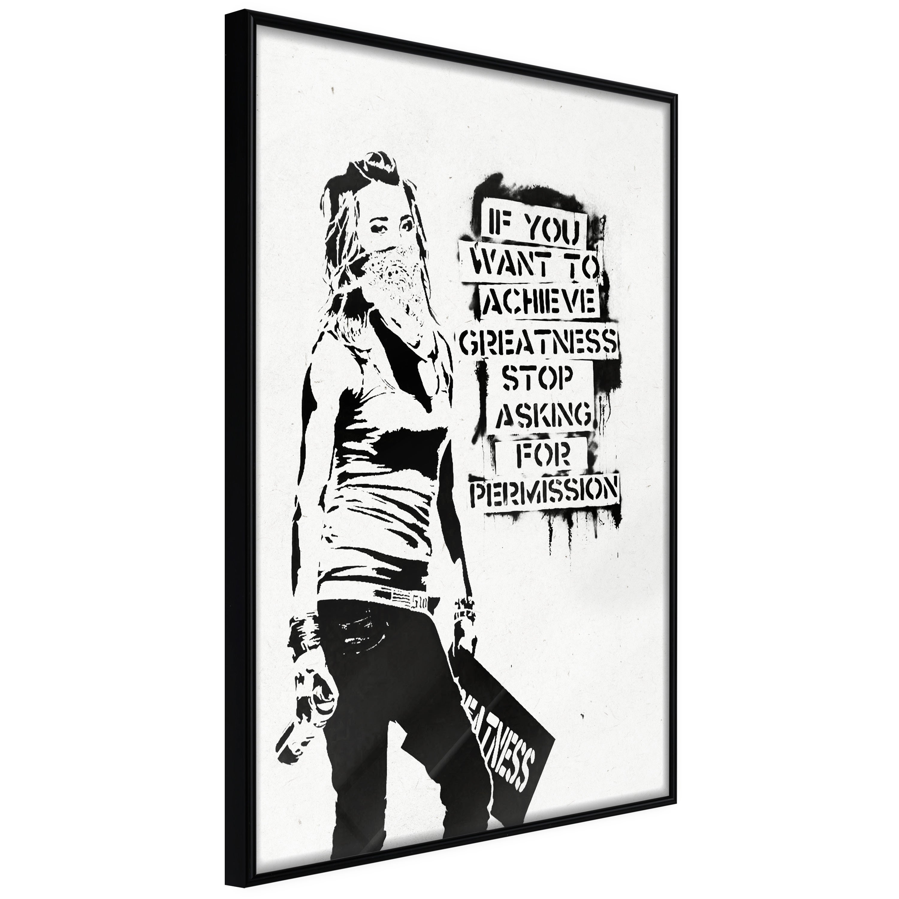 Poster et affiche - If You Want To Achieve Greatness - 20x30 | Leroy Merlin
