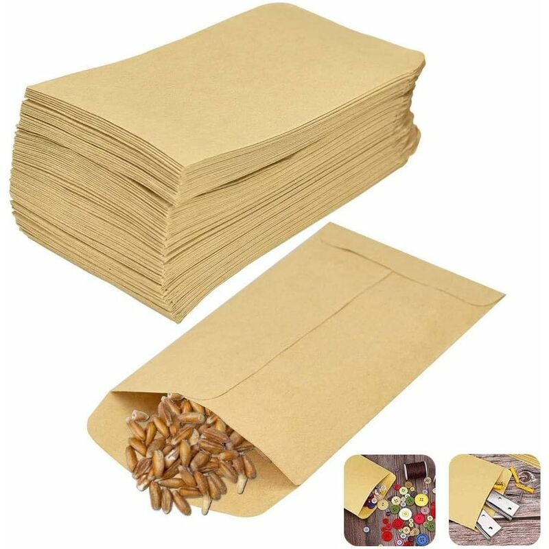 Sachet Papier Kraft, 150 Pcs Petit Sac en Papier Alimentaire, Pochette ...
