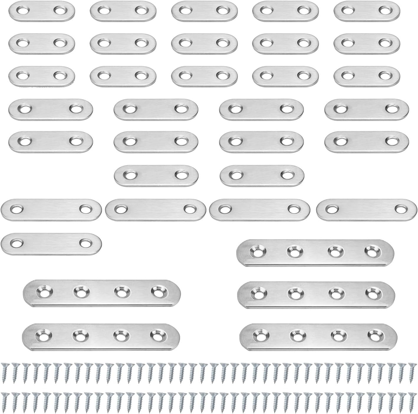 35 Pièces Equerre Plate, Argent Équerre de Fixation, Equerre Inox Livré ...