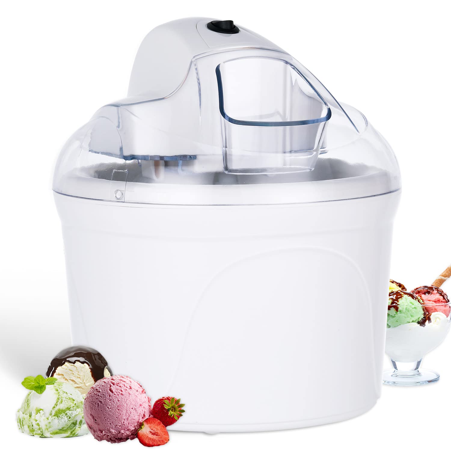 Macchina Gelato Soft, 1,5L Gelatiera, Macchina del Gelato con Bocca ...