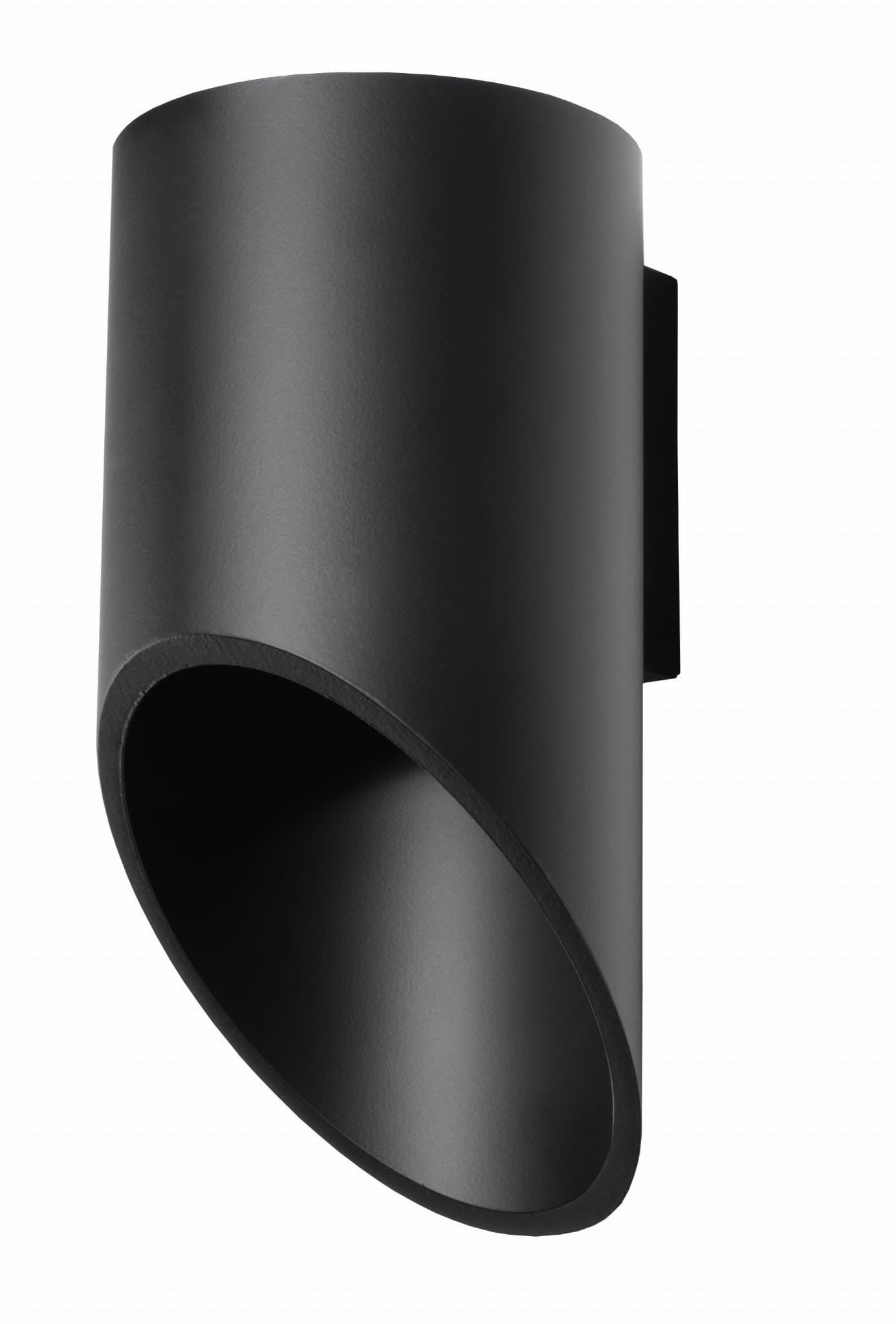 Kinkiet ścienny Penne czarny 1xG9x40W wym: 20 x 12 x 12 cm aluminium ...