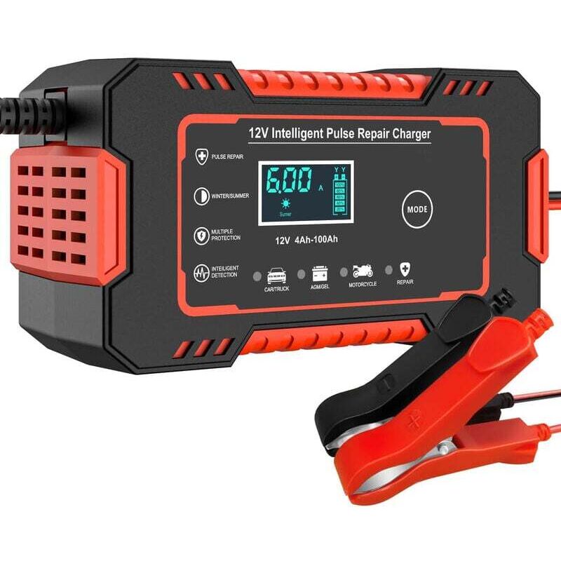Chargeur de Batterie de Voiture Intelligent 12V 6A désulfateur de ...