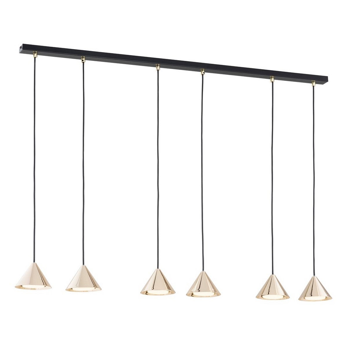 Lámpara de Suspensión Elit 4, Acero, Negro, Seven Design | Leroy Merlin