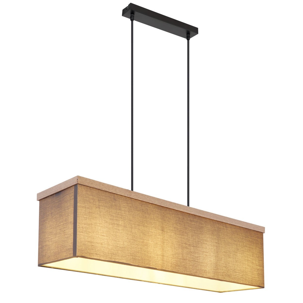 Globo Ossi Plafonnier suspendu de bar noir mat 4x E27 | Leroy Merlin