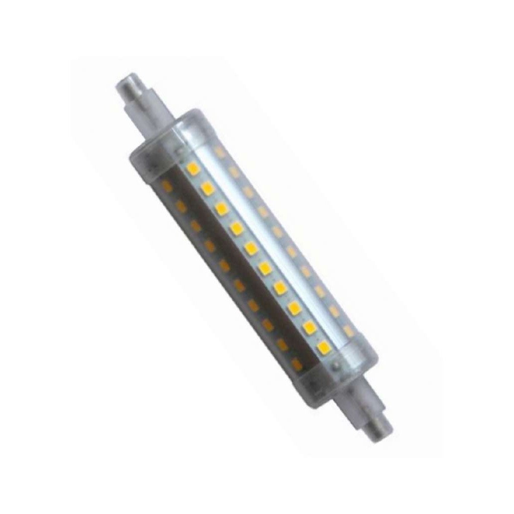 Bombilla LED R7S 10W 118mm 220V equivalente 80W - Blanco caliente 3000K | Leroy Merlin