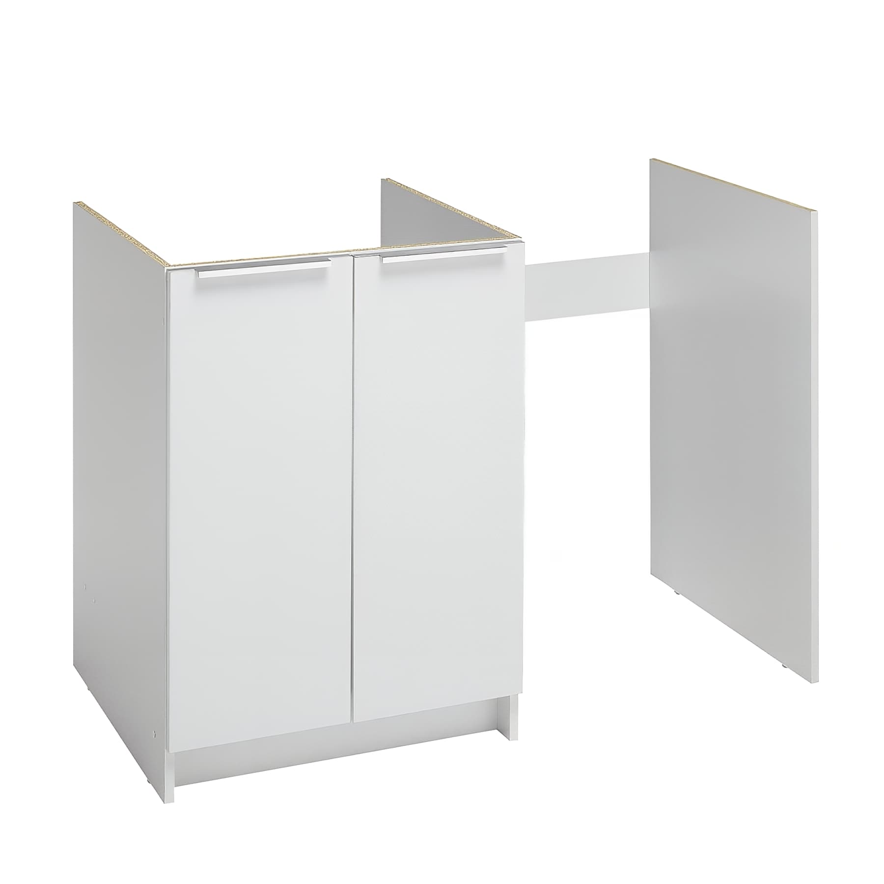 Meuble sous évier MODERNA CLASSIK pour évier à poser 120x60 mélaminé ...