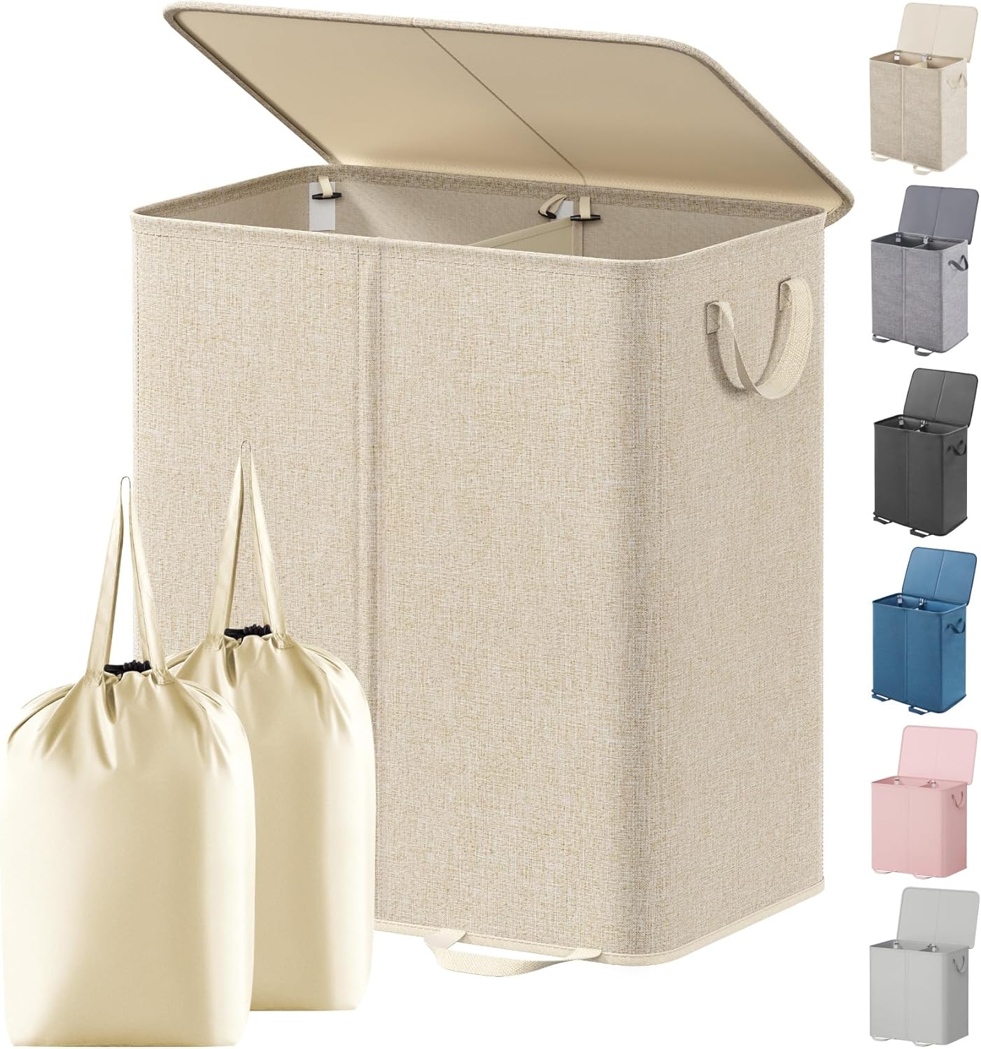 Avec couvercle et sac à linge amovible, adapté à la chambre à coucher ...