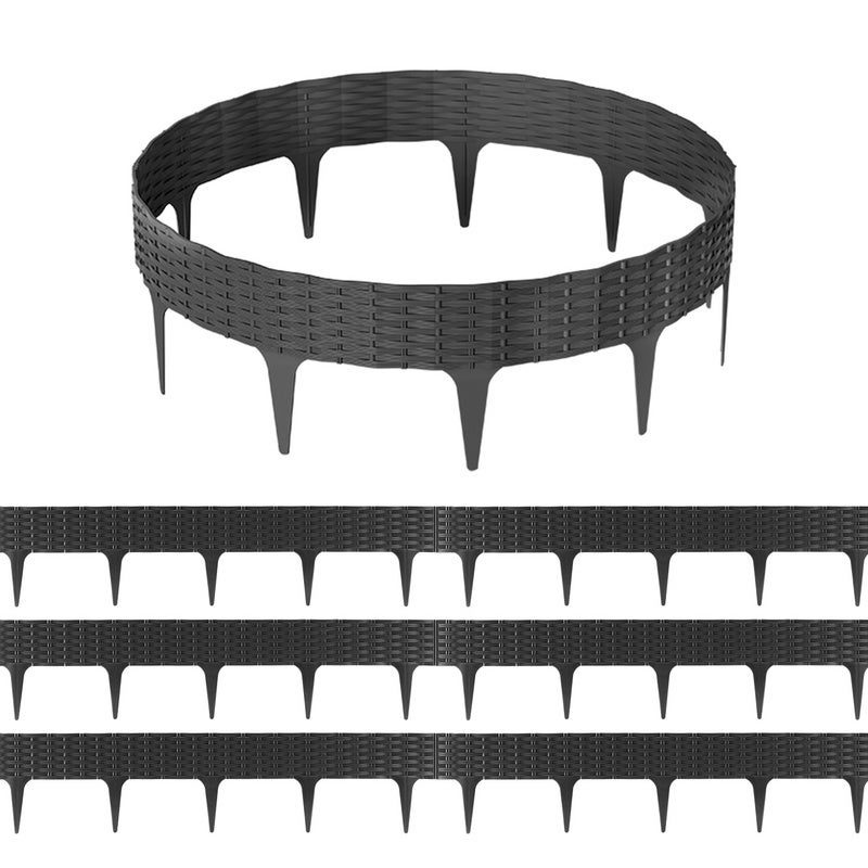 10 piezas Cercado de césped Cercado de césped 10M Palisade Garden ...