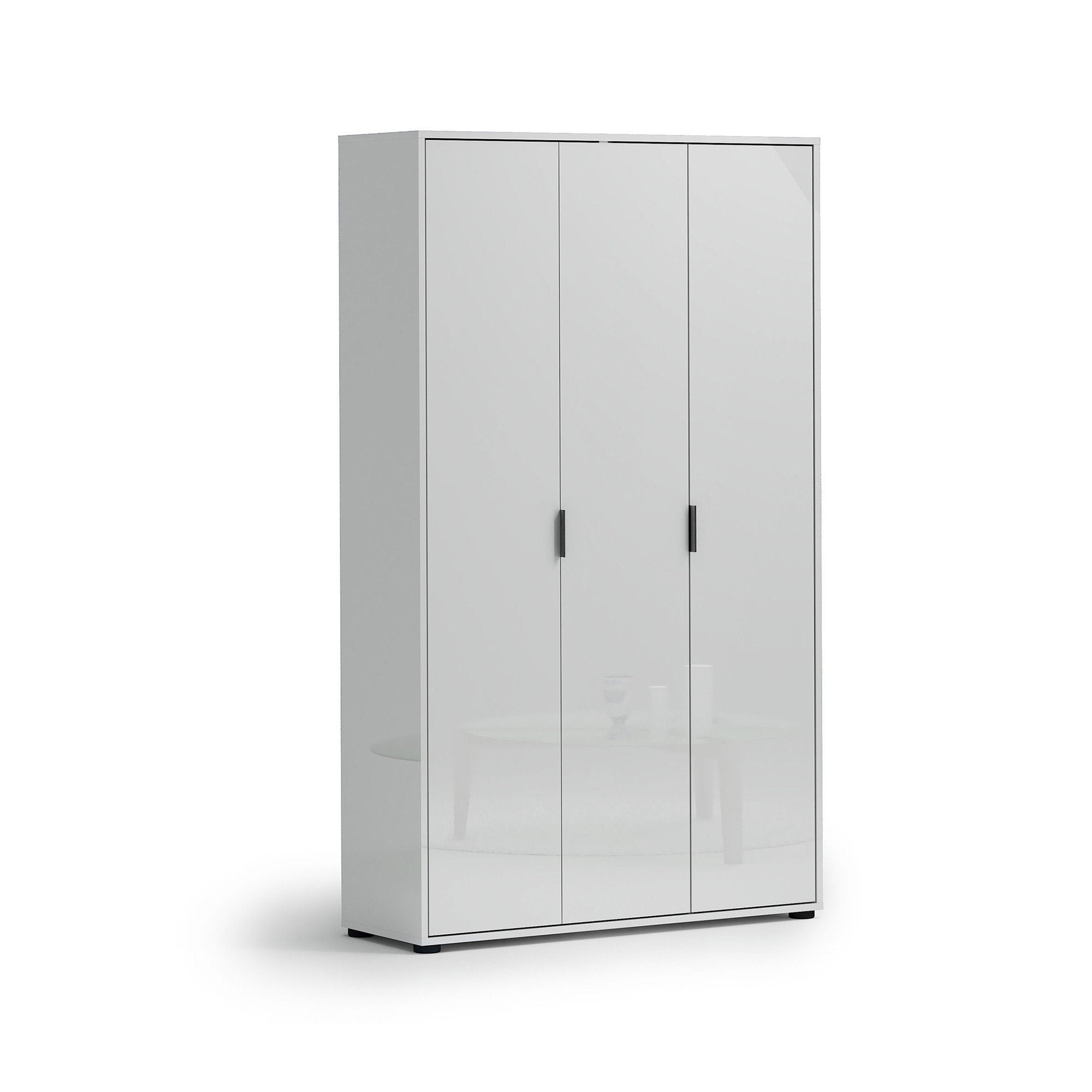 Armario Multiusos Grande Made in Italy, Cajones 4 Estantes, 3 Puertas ...