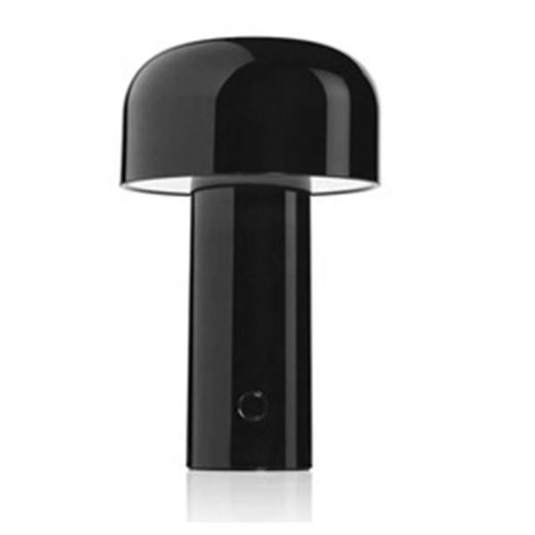 Lámpara de mesa creativa LED recargable con forma de hongo 3 W Negro ...