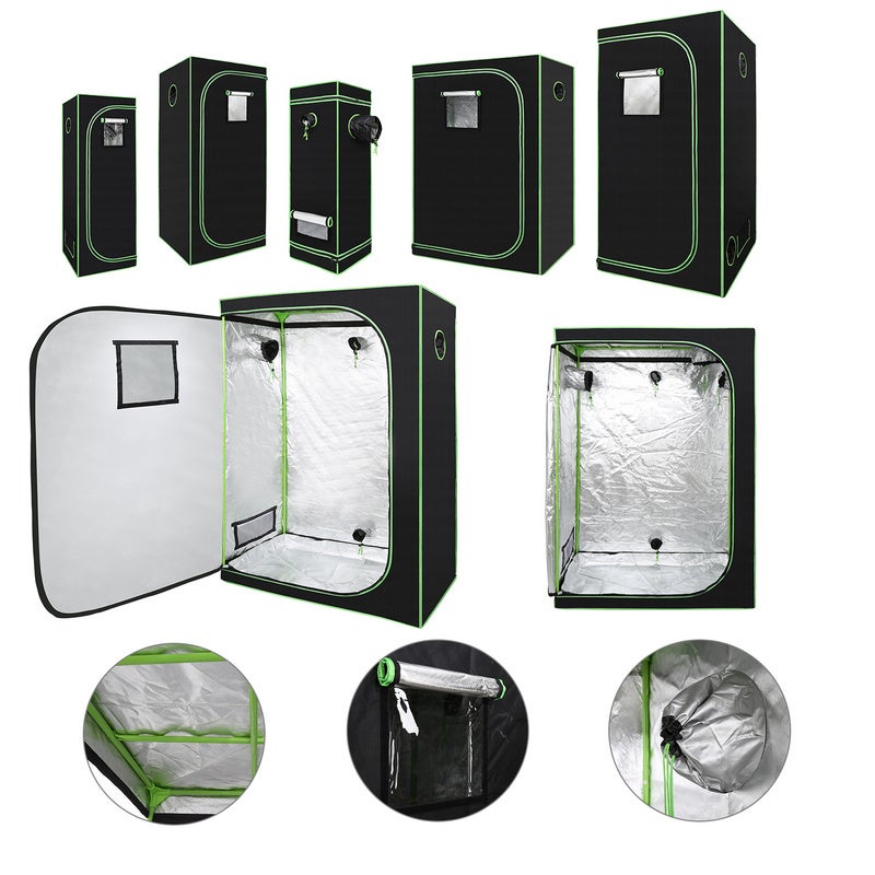 Sala de cultivo, carpa de cultivo de plantas, plástico reflexivo, 80x80x180 cm, fibra de ...