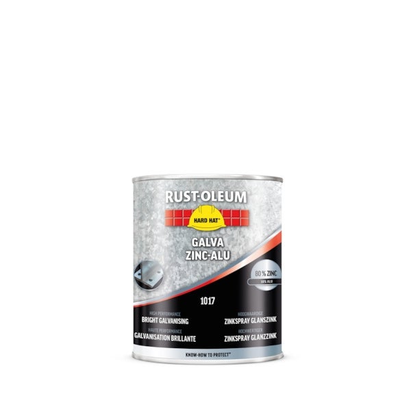 Revêtement galvanisant HARD HAT GALVA ZINC-ALU - 1 Kg - RUST-OLEUM ...