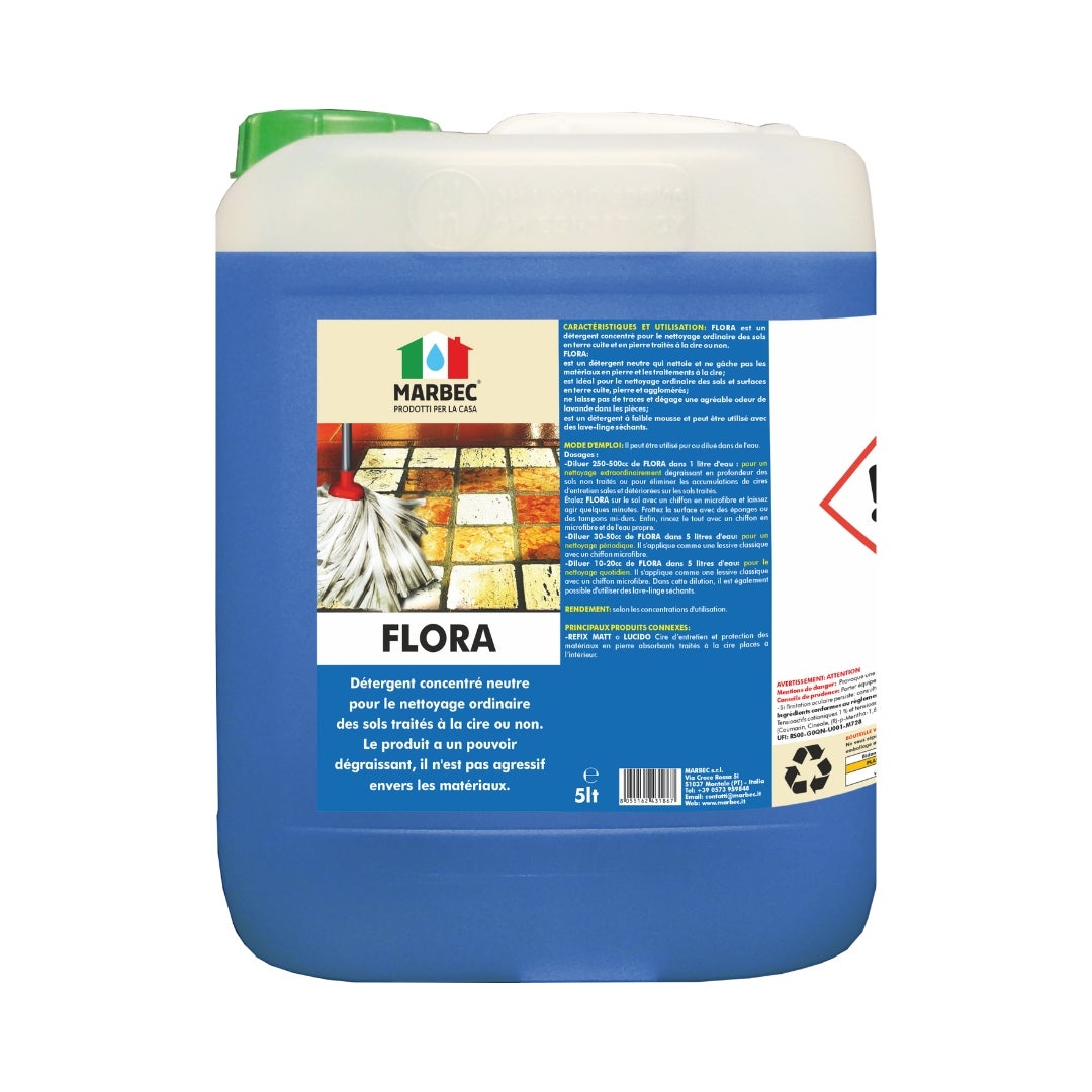 MARBEC Flora - 5LT Détergent pour sols nettoyage de la terre cuite ...