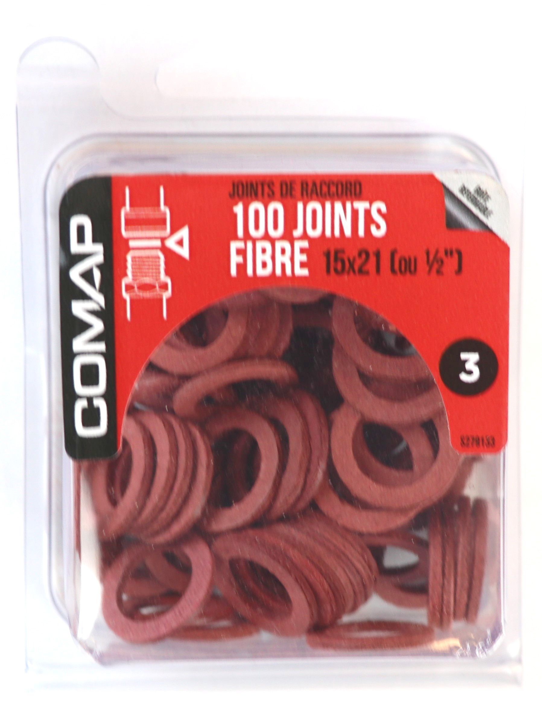 COMAP Lot de 100 joints fibre standard d'étanchéite pour eau chaude et ...