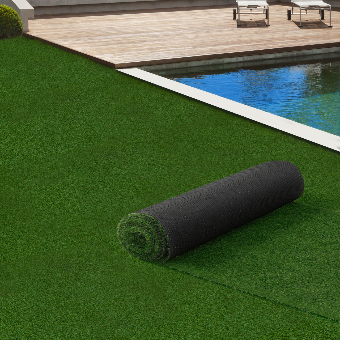 Gazon synthétique artificiel 1x10 M 20 mm d'épaisseur pour jardin et ...