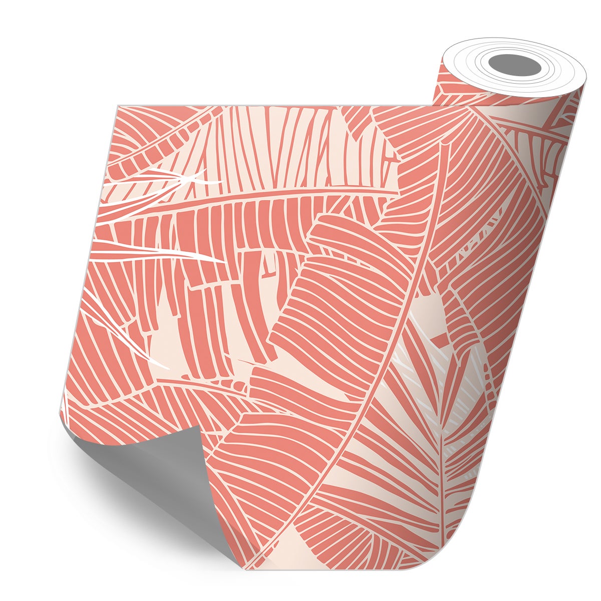 Rollo sticker Hojas coral 100x100 cm | Leroy Merlin