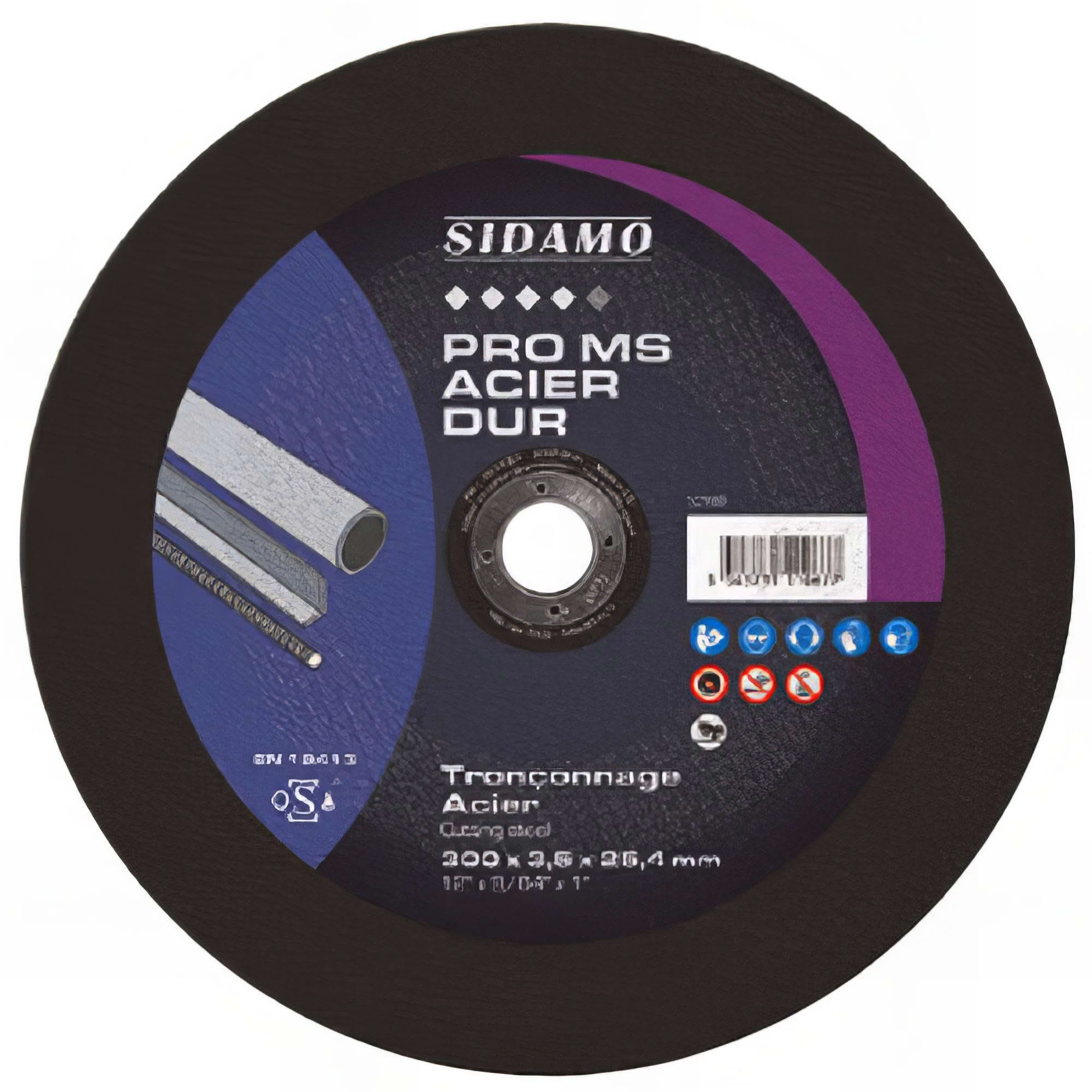 Disque à tronçonner PRO MS ACIER DUR D. 300 x 3,5 x Al. 25,4 mm - Acier ...