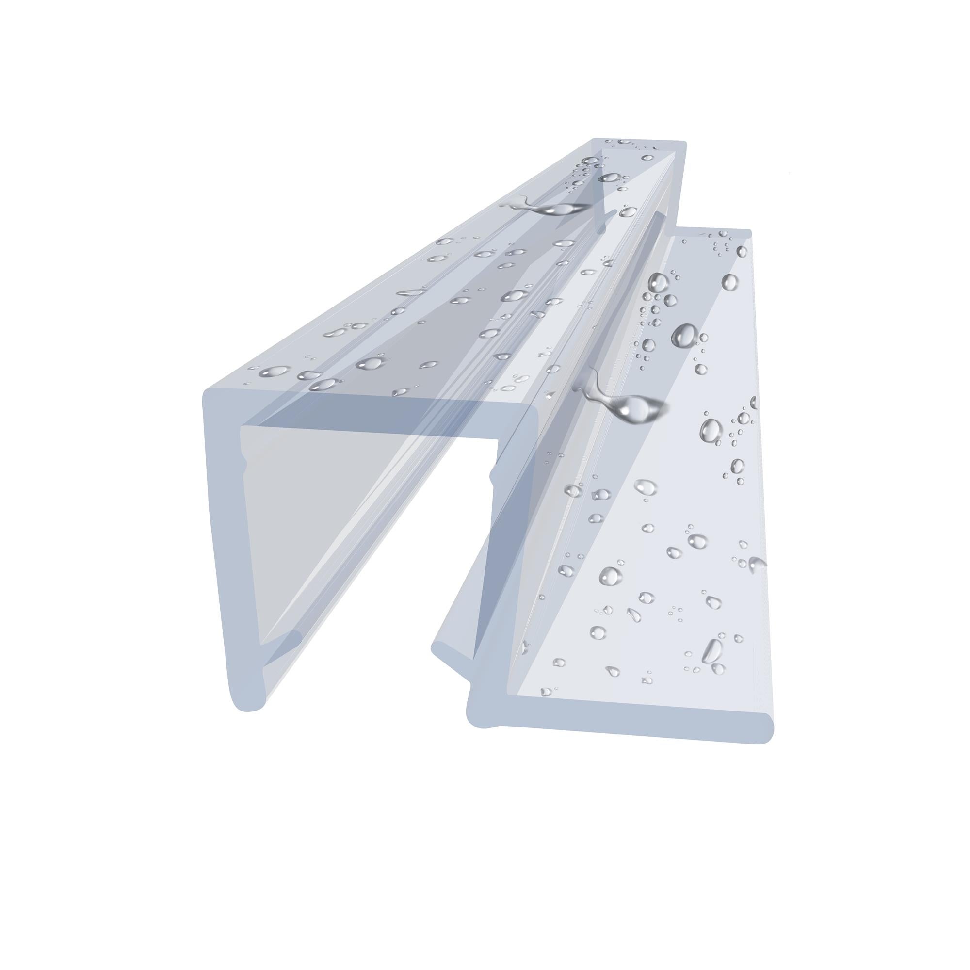 Joint de douche DK07 7 mm pour cabine de douche 40 cm PCV transparent ...