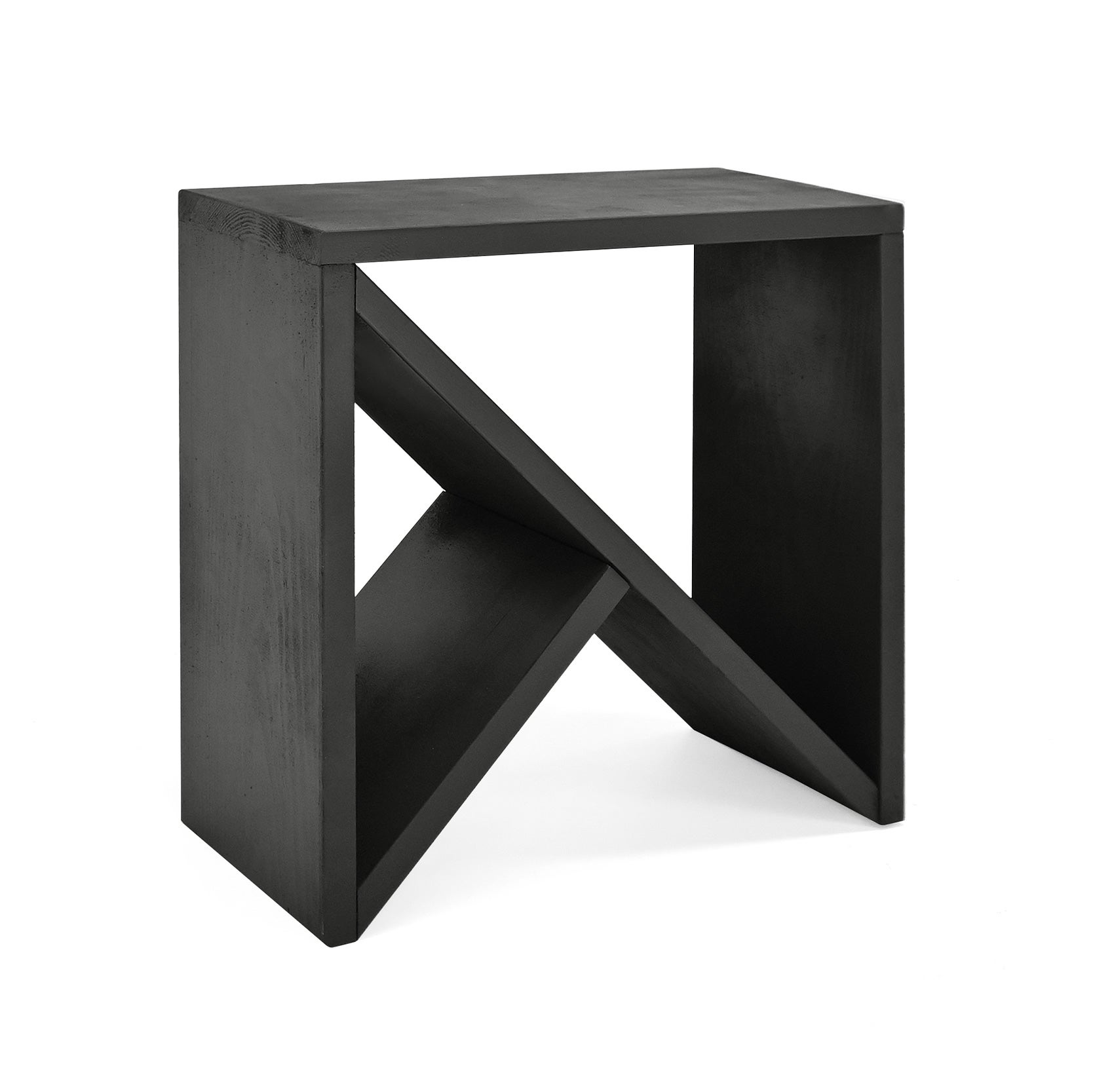 STOKE - Table d'appoint en bois couleur noire 50x50cm - DECOWOOD ...