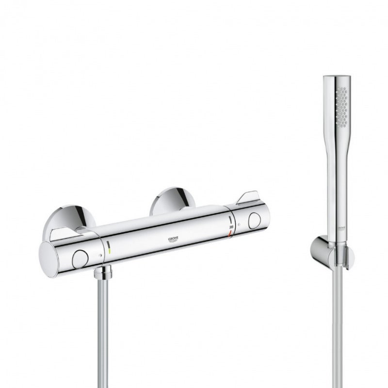Grohe Grohtherm 800 set de ducha mezclador termostático + Euphoria ...