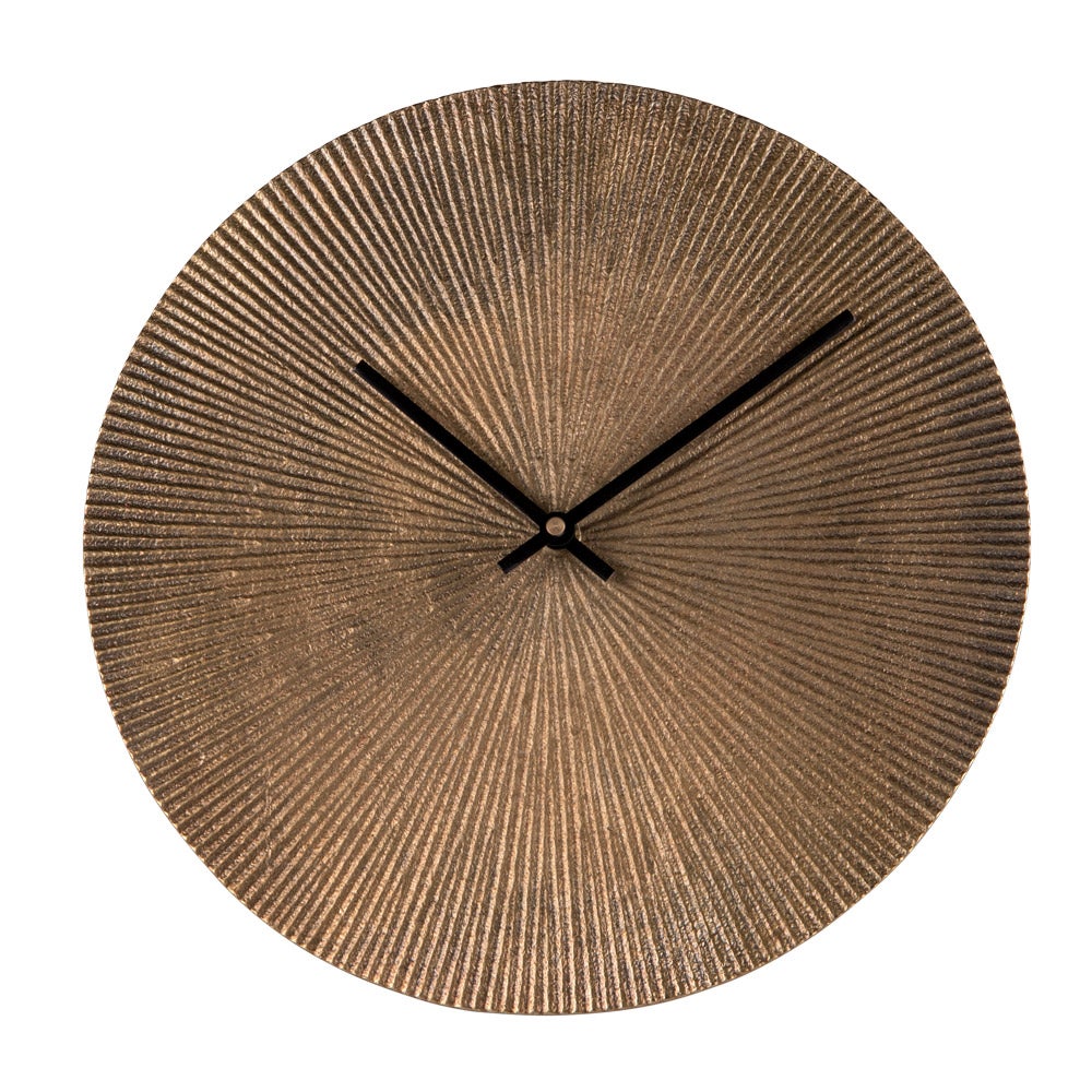 Horloge à poser Soleil or 25 cm en métal | Leroy Merlin