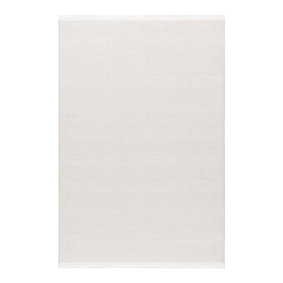 Tapis rayé design en polyester Crème 80x300 LARS | Leroy Merlin