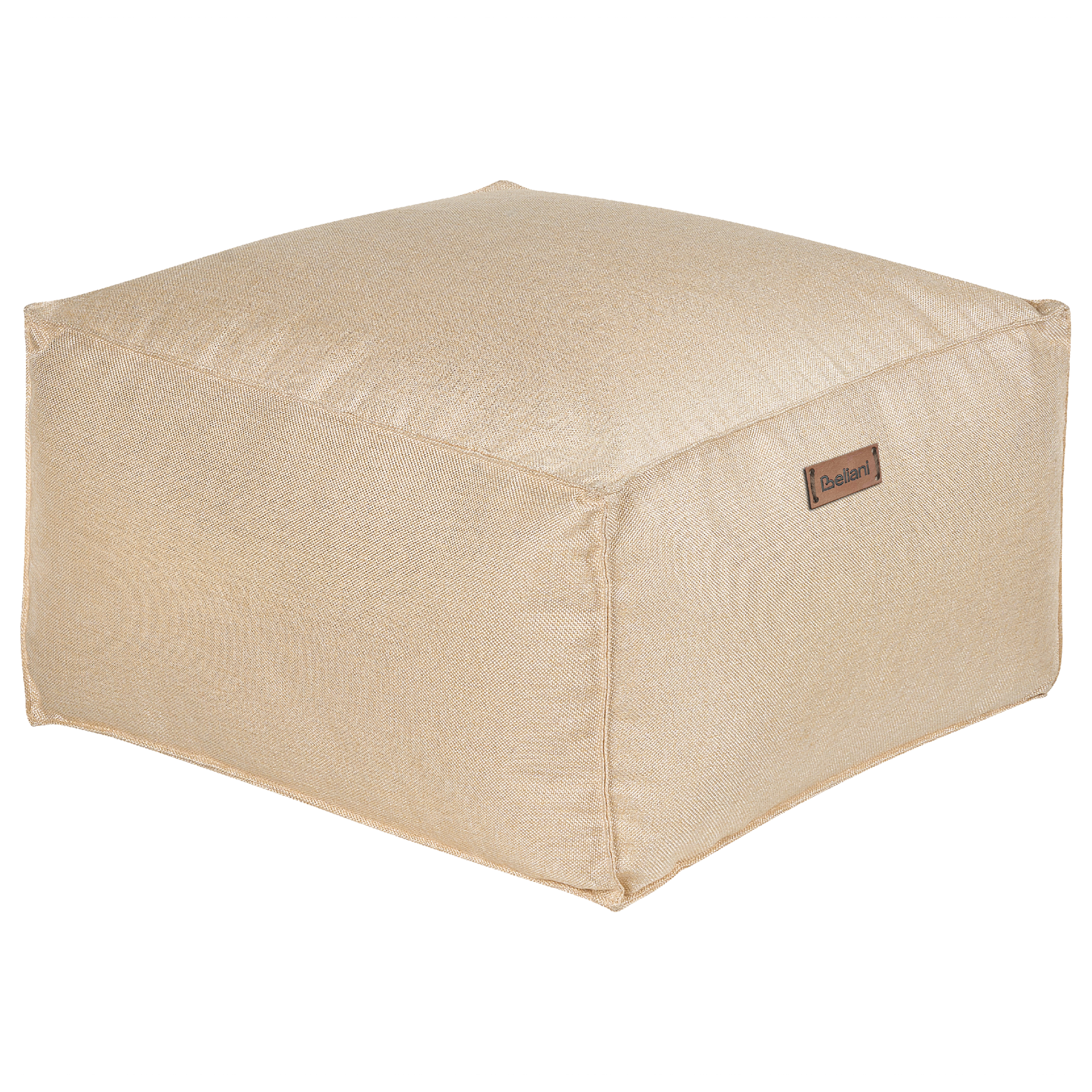 Pouf MUKKI Tissu Beige clair | Leroy Merlin
