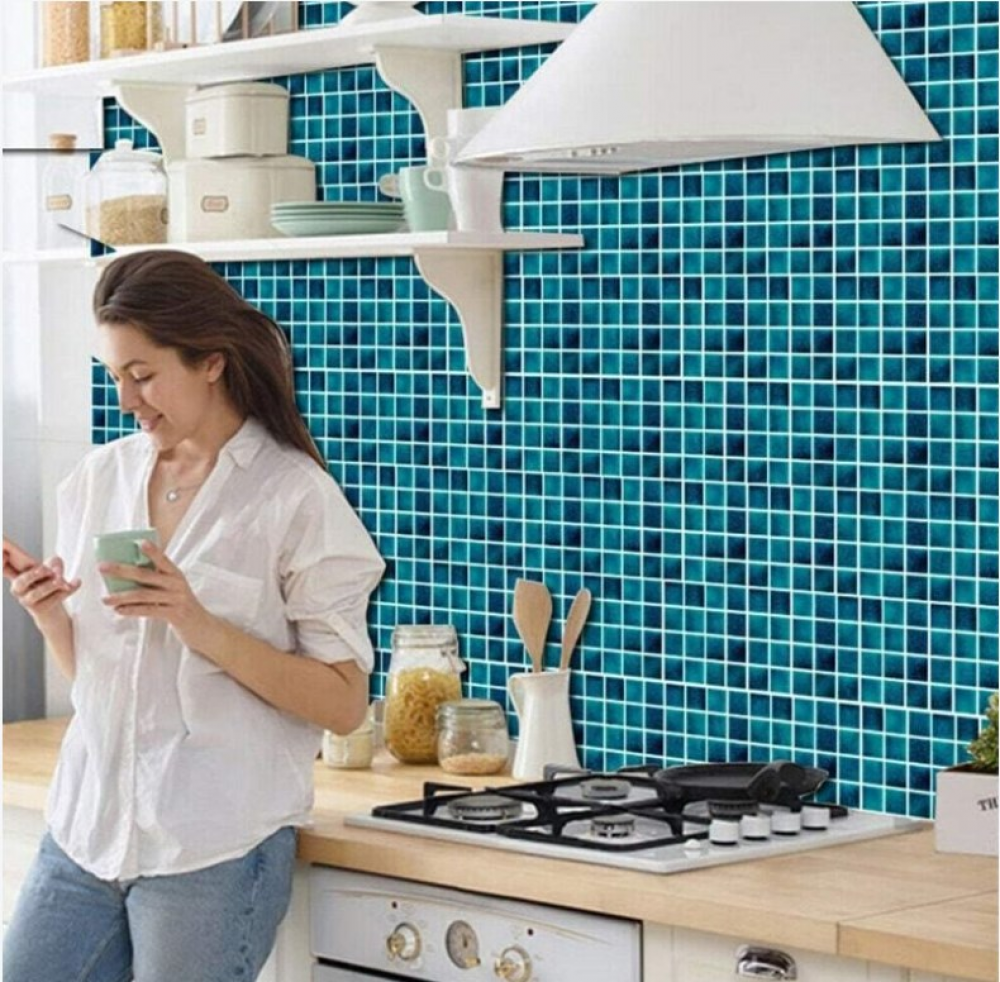 30 pegatinas para azulejos de baño y cocina, impermeables, 10 x 10 cm ...