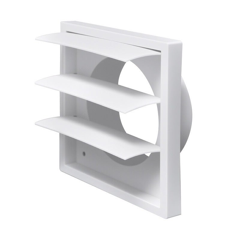 1 rejilla de ventilación (blanca) con una abertura de Ø 125 mm, con una ...