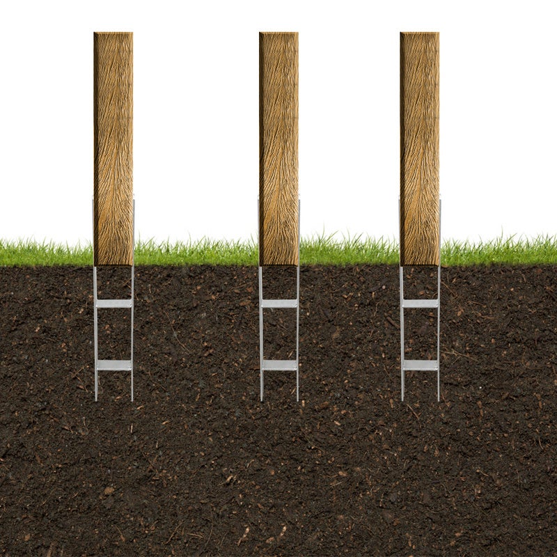 Anclaje H Soporte poste galvanizado en caliente Anclaje poste Base ...